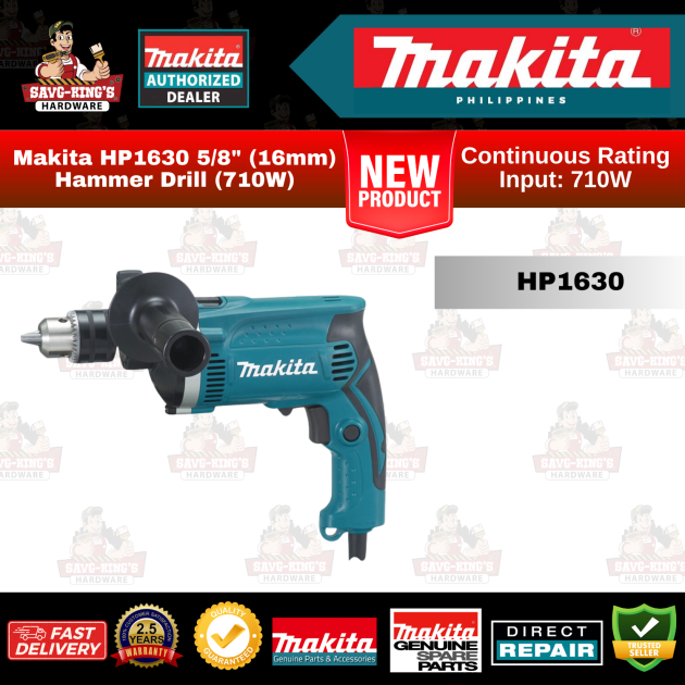 Makita HP1630 5/8" (16mm) Hammer Drill (710W) SAVG-KING'S HARDWARE TRADING