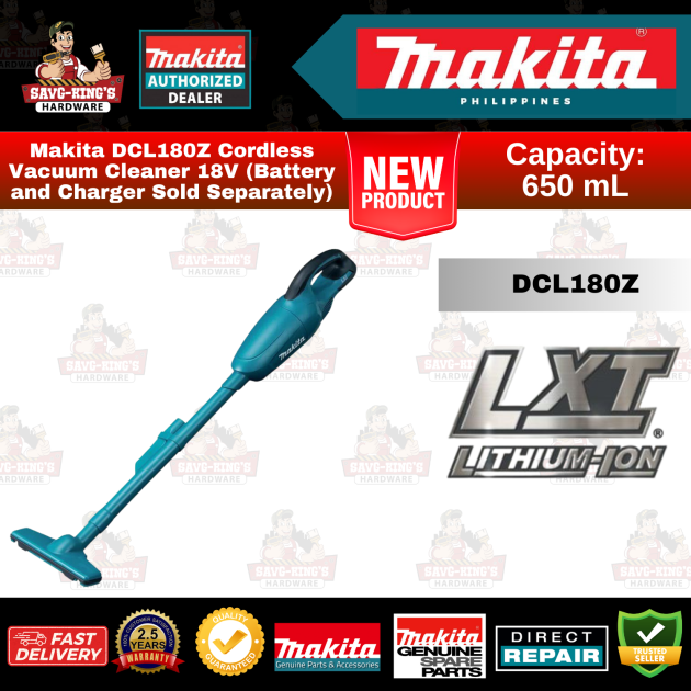 Makita DCL180Z Cordless Vacuum Cleaner 18V (Battery and Charger Sold ...