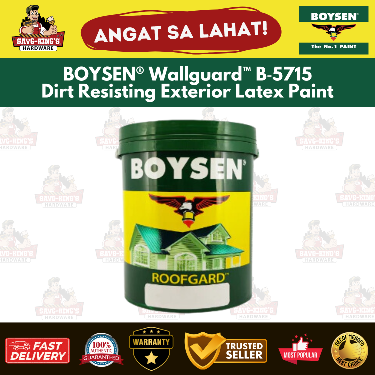 BOYSEN® Wallguard™ Dirt Resisting Exterior Latex Paint SAVG-KING'S ...