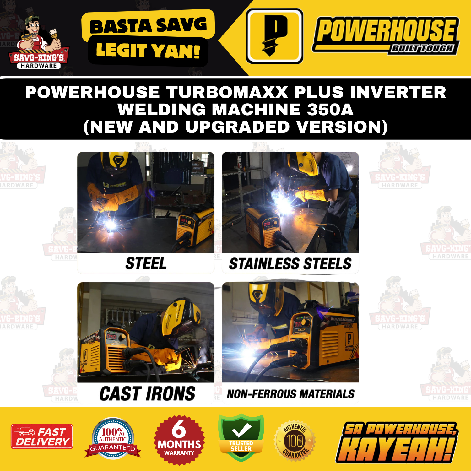 POWERHOUSE TURBOMAXX PLUS INVERTER WELDING MACHINE 350A (NEW AND ...