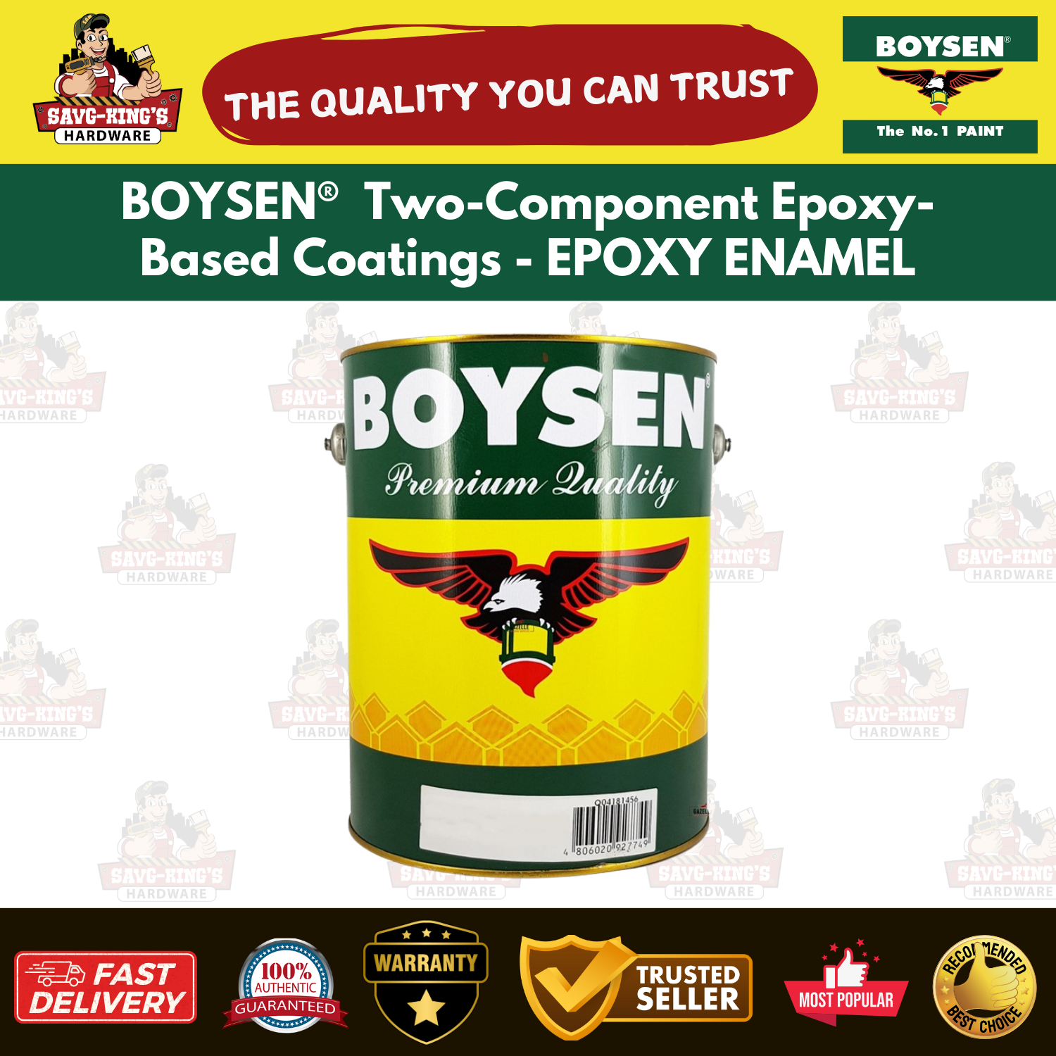 BOYSEN® Two-Component Epoxy-Based Coatings – EPOXY ENAMEL SAVG-KING'S ...