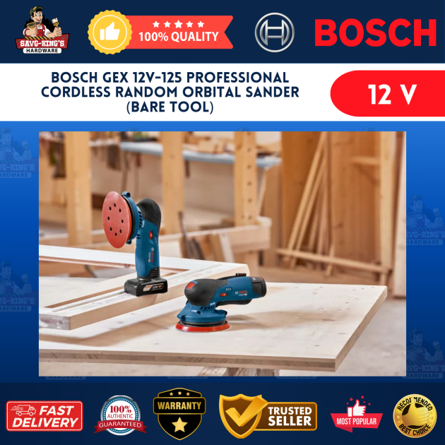 Bosch GEX 12V-125 Professional Cordless Random Orbital Sander (Bare ...