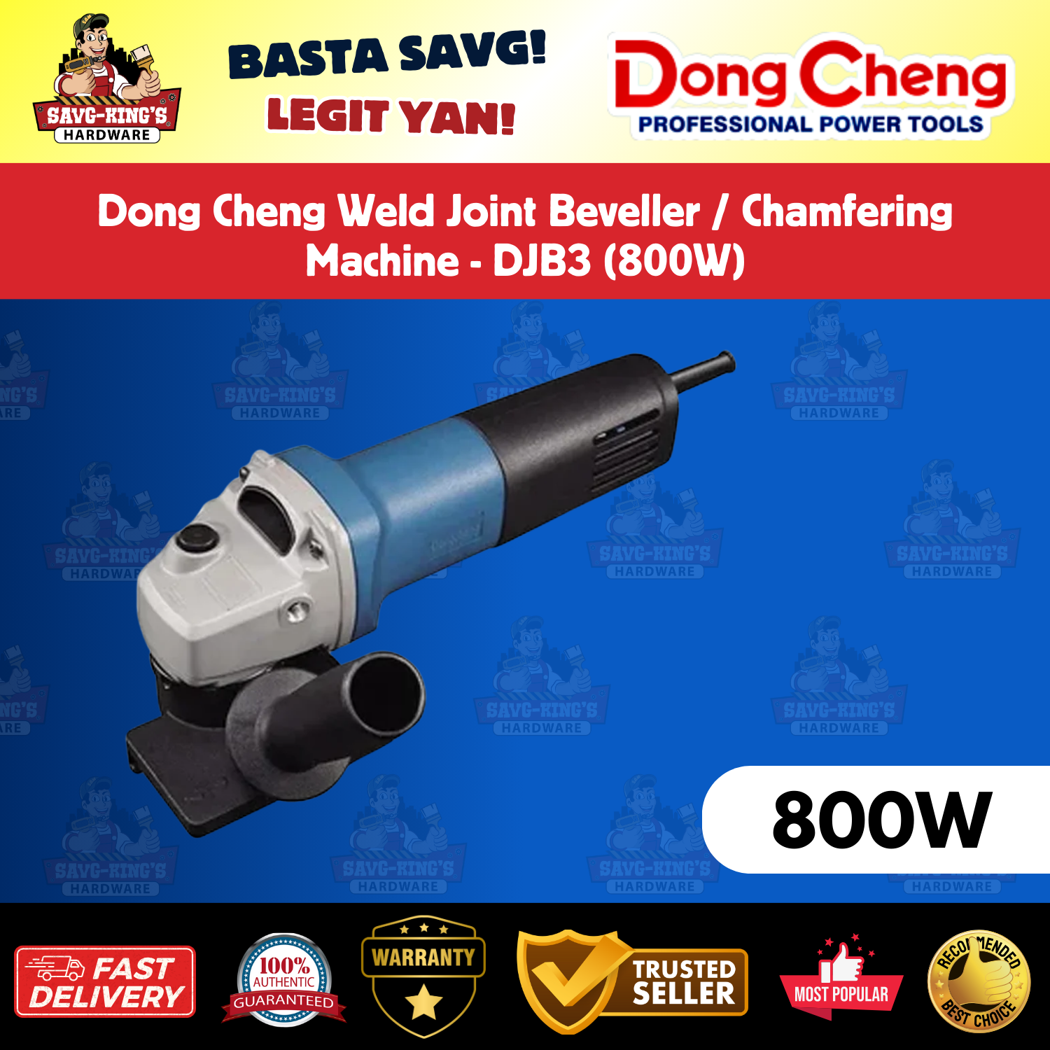 Dong Cheng DJB3 Weld Joint Beveller / Chamfering Machine (800W) SAVG ...