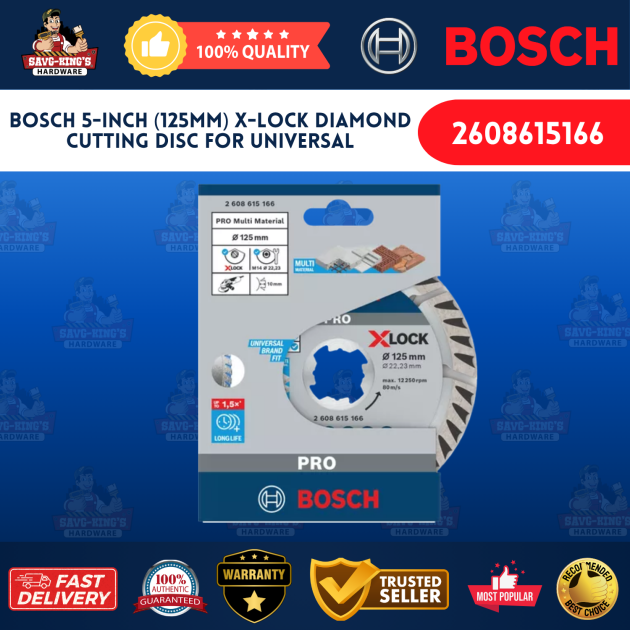 Bosch 5-inch (125mm) X-LOCK Diamond Cutting Disc for Universal ...