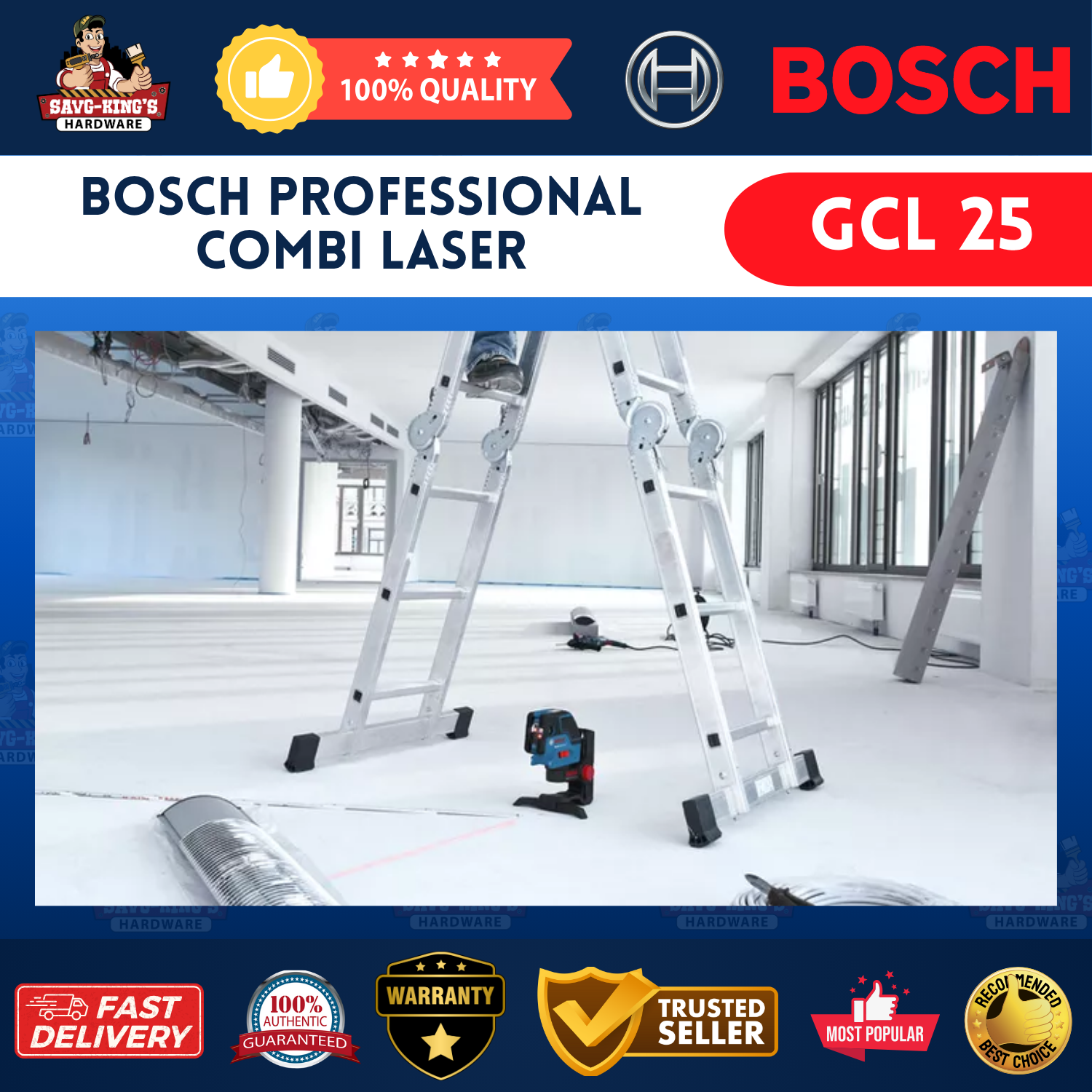 BOSCH PROFESSIONAL GCL 25 COMBI LASER SAVG-KING'S HARDWARE TRADING