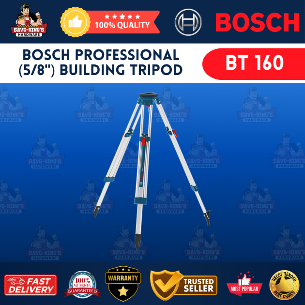 BOSCH PROFESSIONAL BT 160 (5/8") BUILDING TRIPOD SAVG-KING'S HARDWARE ...