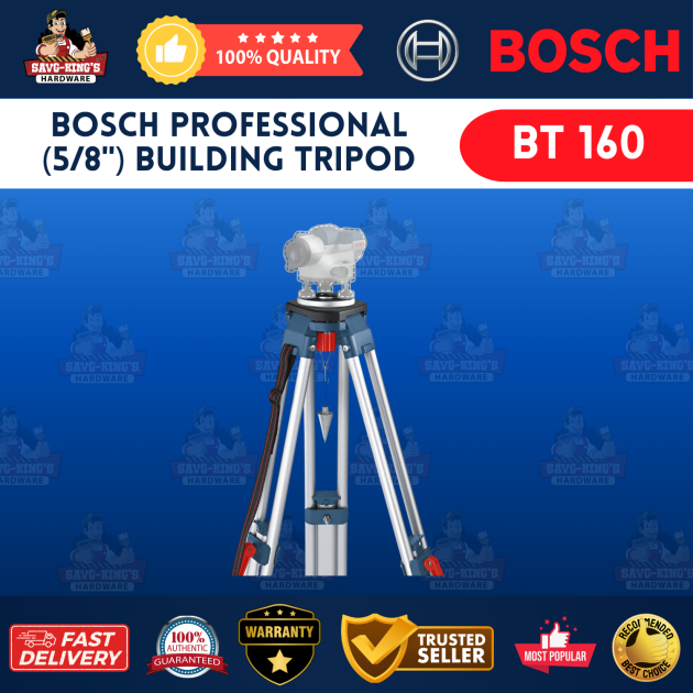 BOSCH PROFESSIONAL BT 160 (5/8") BUILDING TRIPOD SAVG-KING'S HARDWARE ...