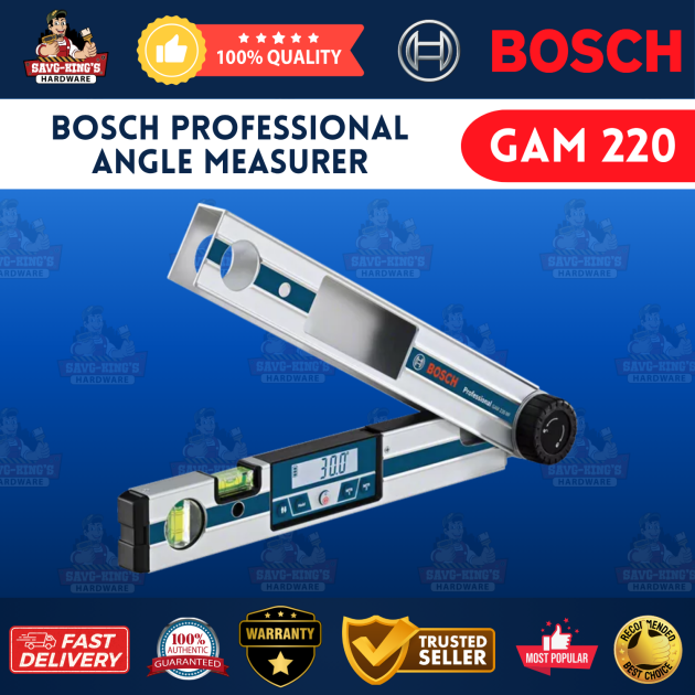 BOSCH PROFESSIONAL GAM 220 ANGLE MEASURER SAVG-KING'S HARDWARE TRADING
