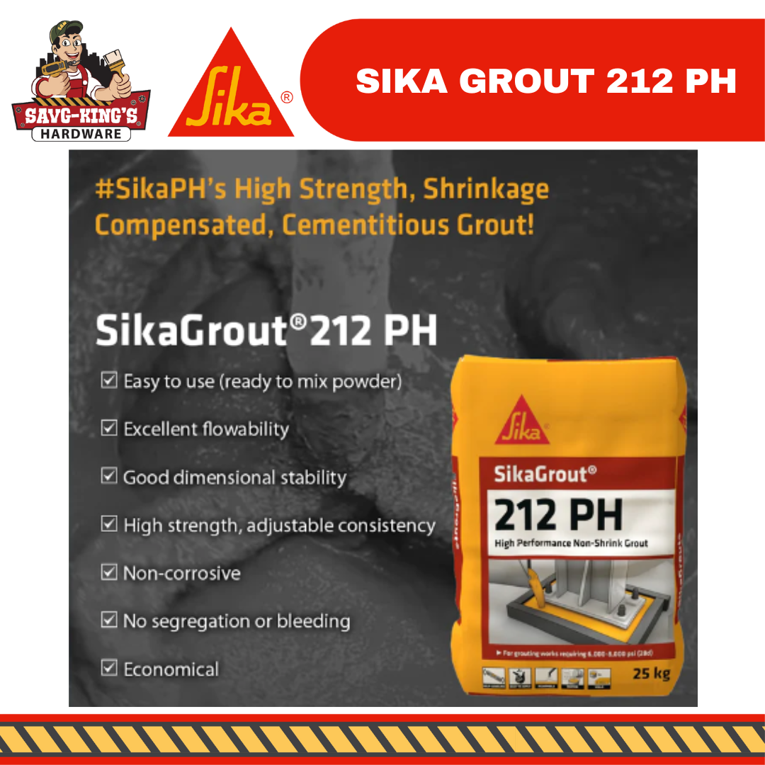 SikaGrout 212 25KG High Strength, Shrinkage Compensated, Cementitious ...